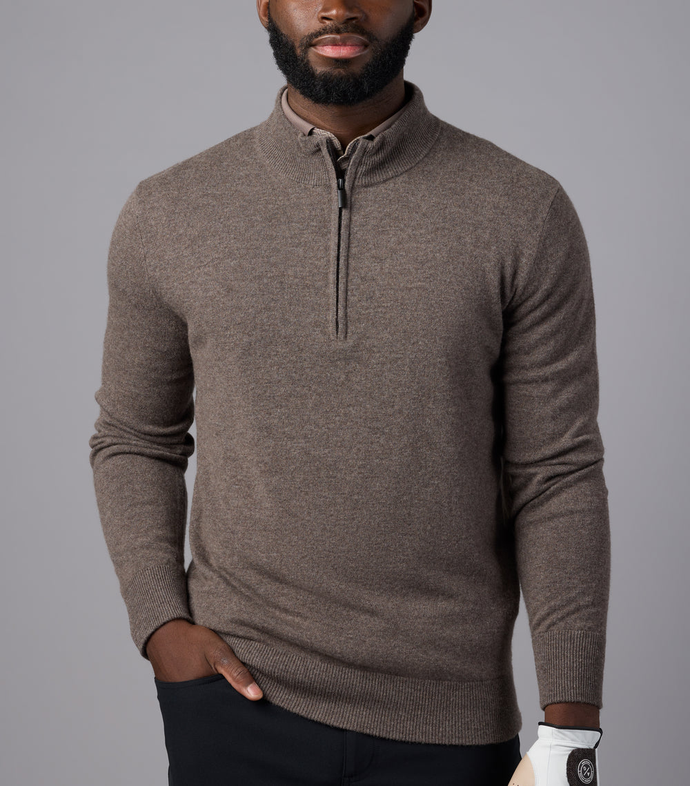 ASHER Golf | Men's Sero Cashmere Quarter-Zip