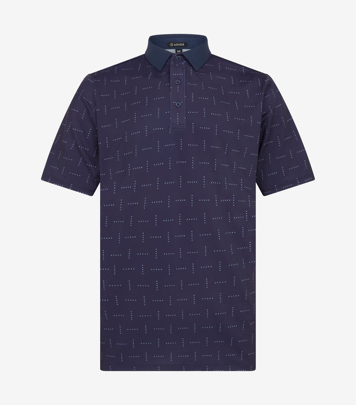 ASHER Golf | Cross Hatch Golf Polo