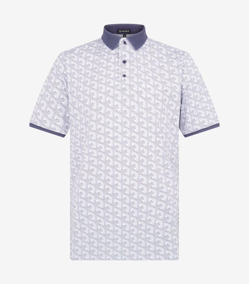 ASHER Golf | Mens Dogleg Polo
