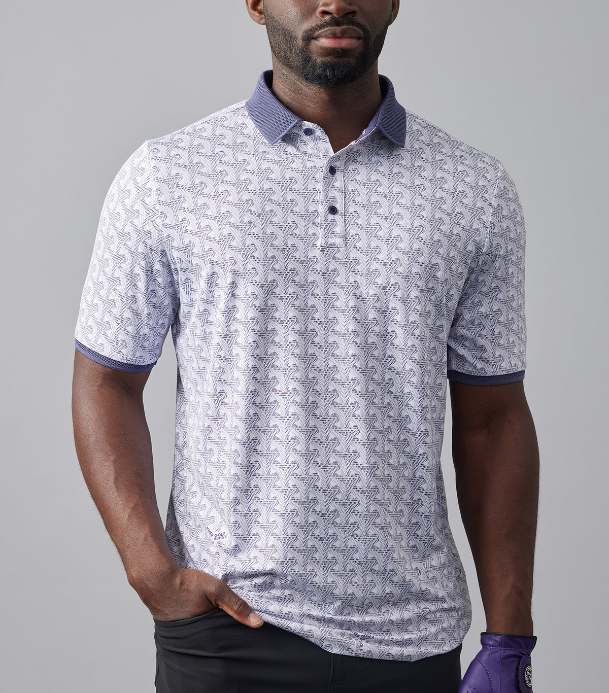 ASHER Golf | Mens Dogleg Polo