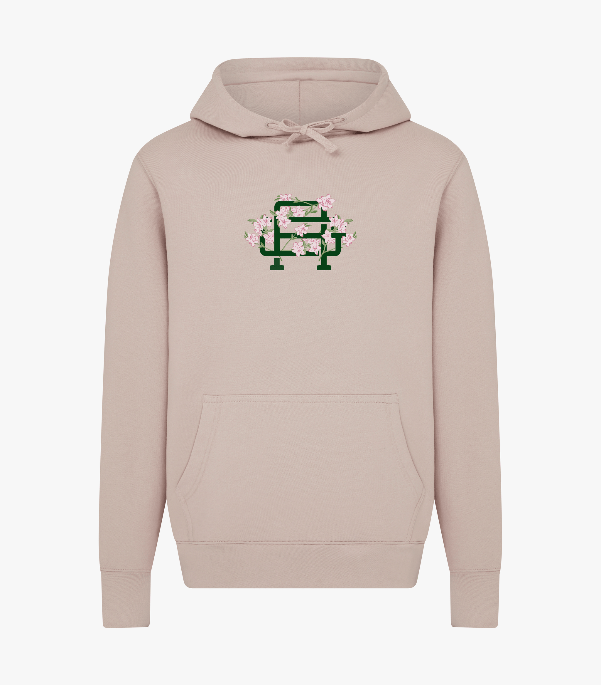 Tech Terry Hoodie - Azalea Monogram